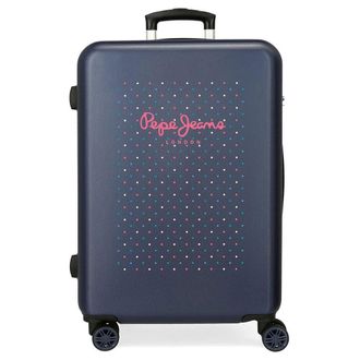 Pepe Jeans London Molly Mittlerer Koffer Mehrfarbig 48x68x26 cms Hartschalen ABS Kombinationsschloss 70L 3,7Kgs 4 Doppelr&auml;der, Metallisch