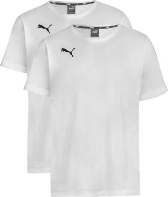 Puma T-shirt ES Logo Tee, Blanc - Lot de 2, L