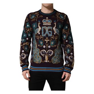 Dolce & Gabbana Homme, Pulls, Multicolore, Taille: L Pull ras du cou