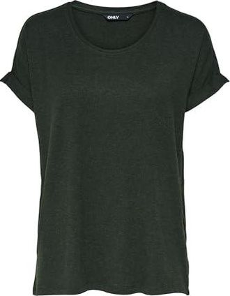 Only Only Femme Onlmoster S/S O-neck Top Noos Jrs T-shirt, Vert (Rosin), M EU