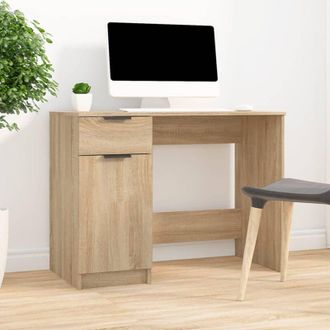 vidaXL Bureau Chêne sonoma 100x50x75 cm Bois dingénierie