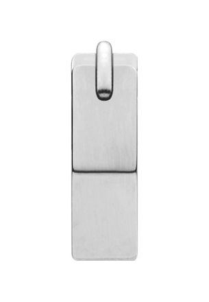 Diesel Herrenohrringe aus Edelstahl oder Halbedelmetall mit B&uuml;gelverschluss, Helles Silber