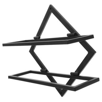 Angoily Wandmontiertes Weinregal aus Robustem Eisen Langlebiger Flaschenhalter f&uuml;r K&uuml;che Bar Platzsparend Stabile Wandhalterung Dekoratives Weinflaschenregal 