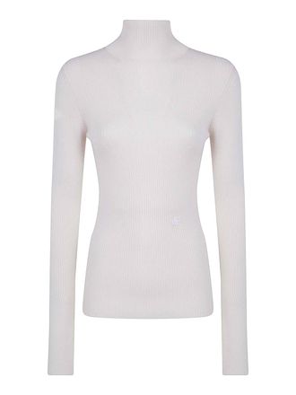 Patou Pull Col Rond - Blanc