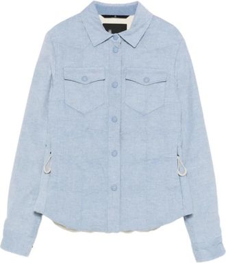 Moncler Femme, Vestes, Bleu, Taille: L Veste en jean &agrave; poche poitrine