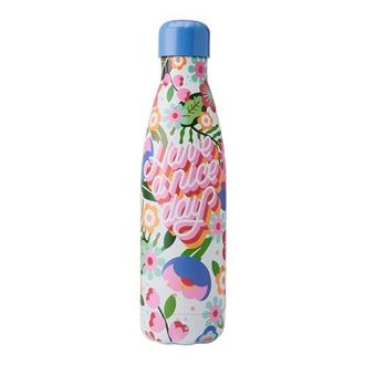 Swell x Steffi Lynn Edelstahl-Wasserflasche, 500 ml, Kunstdesign, dreilagiger, vakuumisolierter Behälter, hält Getränke 36 h kalt und 18 h heiß, BPA-frei, f