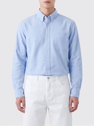 Sebago Chemise &agrave; manches longues en coton avec col boutonn&eacute; et poche plaqu&eacute;e