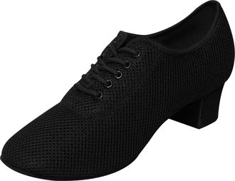 Inlefen Tanzschuhe f&uuml;r Frauen, Bequeme Moderne Jazztanzschuhe mit Schn&uuml;rung, Ballroom Modern Salsa Rhythm Teaching Practice Professional Performance Tanzschuh