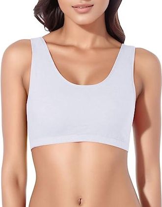 Generic Soutien-gorge de sport style débardeur 2026 pour femme, blanc, 3XL