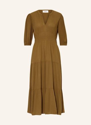 BA&SH Ba&Sh Kleid Norma Mit R&uuml;schen gruen