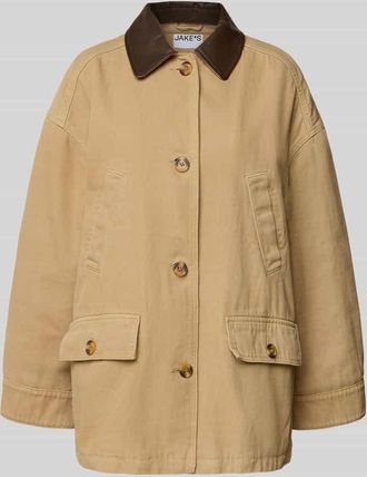 Jake*s Casual Jacke mit Knopfleiste und Pattentaschen