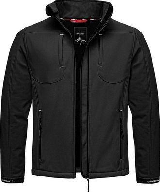 Amaci & Sons Softshelljacke VISALIA Softshelljacke Herren Herbst Winter Softshell Funktions Outdoor Regenjacke