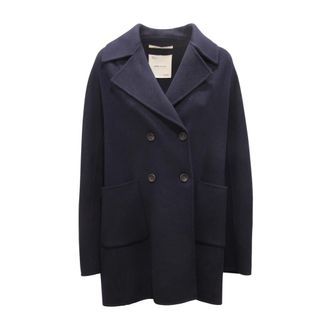 Emma & Gaia 44S062 Cappotto Doppiopetto - - Coats - Damen - Blau - M
