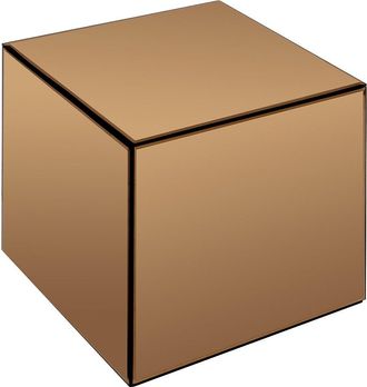 Vente-Unique Pascal Morabito-Beistelltisch mit Rauchspiegelglas und MDF - Braun - CUBIX