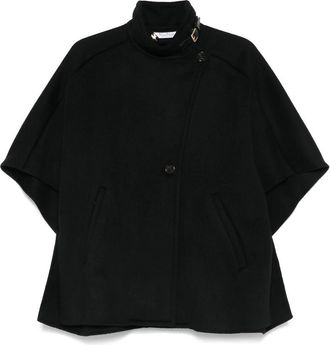 Max Mara Button-fastening High-neck Cape
