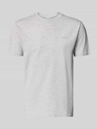 GANT T-Shirt mit Rundhalsausschnitt und Label-Stitching