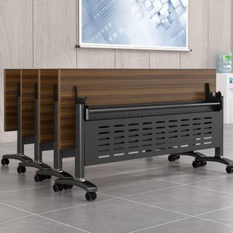 Generic Tragbarer Klapptisch, klappbarer Konferenztisch, mobiler Klapptisch f&uuml;r Besprechungsr&auml;ume, modernes rechteckiges Design mit leisen Rollen, ideal f&uuml;r S
