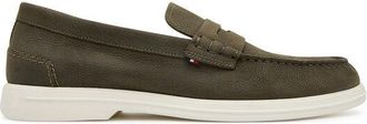 Tommy Hilfiger Mokassins Nubuck P Loafer FM0FM05350 Khakifarben