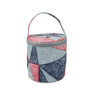 Generic Kleine Garntasche mit L&ouml;chern, tragbare Strickwolle-Aufbewahrungstasche, H&auml;kelgarn-N&auml;hzubeh&ouml;r, perfekt for Reisen, Anf&auml;nger(Blue)