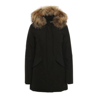 Woolrich Femme, Manteaux, Noir, Taille: 38 FR Arctic Raccoon Parka