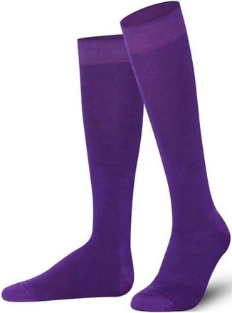 MySocks MySocks Plaine Genou chaussettes,pourpre,36-41 (étiquette 4-7)