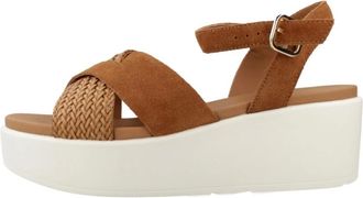 Geox Femme, Chaussures, Brun, Taille: 39 EU Xand 2.2S Wedge