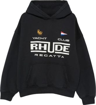 Rhude Homme, Sweatshirts et sweats &agrave; capuche, Noir, Taille: XL SweaT-shirt Rhude
