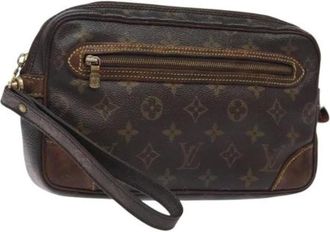 Louis Vuitton Pre-owned Toile pochettes-minaudieres - Femme - Pre-owned - Brun - Taille: ONE Size