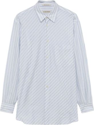 Roy Rogers Femme, Blouses et Chemises, Bleu, Taille: 40 FR Camicia Gar&ccedil;on a righe