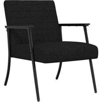 vidaXL vidaXL fauteuil Noir 59 x 75 x 78 cm tissu