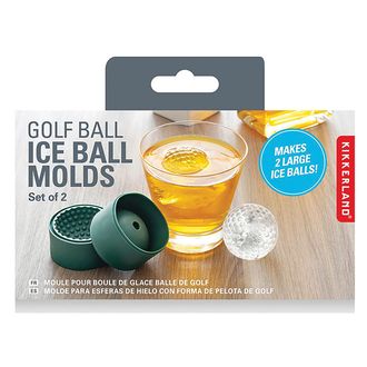 Kikkerland Kit 2 moules &agrave; gla&ccedil;ons Kikkerland CU341 Forme Balle de golf Vert