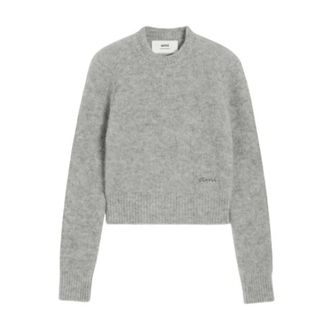 Ami Homme, Pulls, Gris, Taille: L Maille &agrave; col rond