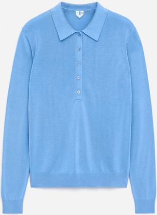 Arket Polostrickhemd -Blau