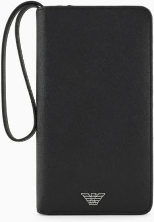 Emporio Armani Homme, Sacs, Noir, Taille: ONE Size Zip-around Organizer