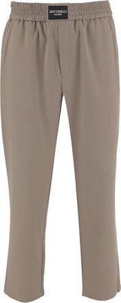 Just Cavalli Homme, Pantalons, Beige, Taille: XL Logo Jogging Pants
