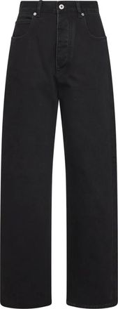 Bottega Veneta Femme, Jeans, Noir, Taille: 36 FR Jean &Eacute;vas&eacute; D&eacute;lav&eacute;