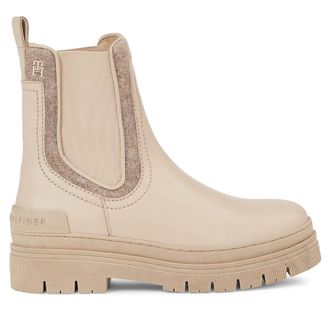 Tommy Hilfiger Damen Feminine Felt Chelsea Bootie Boots, Merino, 40 EU