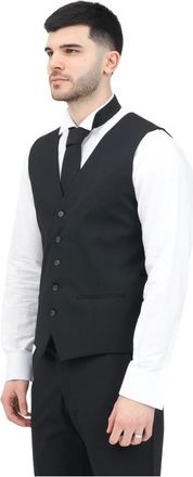 Selected Homme, Costumes, Noir, Taille: XL Gilet de costume slim en m&eacute;lange de viscose