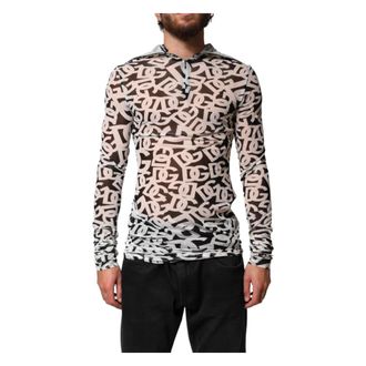 Dolce & Gabbana DG Logo Langarm-Rollkragentop - - Tops - Herren - Schwarzk - M