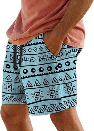 Generic MJGkhiy Short de bain pour homme à séchage rapide respirant Chaussettes de plage avec doublure en maille imprimé maillots de bain short de gym de nata