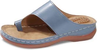 Generic Pantoufles d&eacute;t&eacute; pour femme avec tige dorteil, parfaites pour la plage et les sorties d&eacute;contract&eacute;es avec semelle int&eacute;rieure de massage confortable &agrave; po