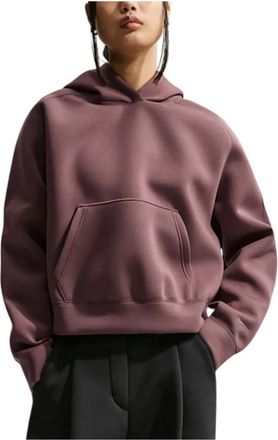 Nike Femme, Sport, Violet, Taille: 38 FR Pull &agrave; Capuche Oversize en Molleton