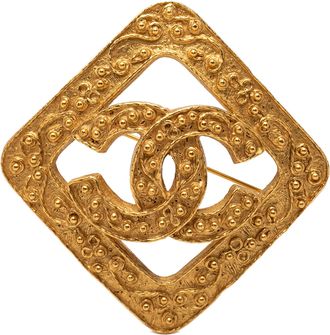 Chanel Rhombus Brooch 6 x6 cms