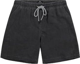 JP1880 Badeshorts, Vintage, Bauchfit, 20cm Maillot de Bain, Noir, 4XL Hommes