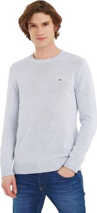 Tommy Jeans Herren Pullover Essential Crew Neck Strickpullover, Silber (Silver Grey Htr), XXL
