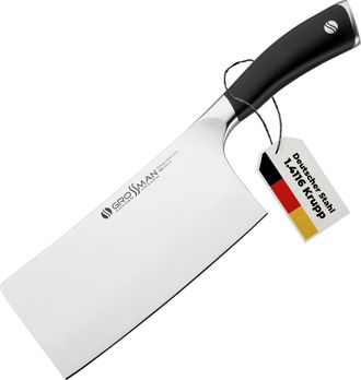 Greta Magnusson-Grossman Hackmesser | Ultrascharfes K&uuml;chenmesser aus deutschem Edelstahl | Ergonomischer Griff