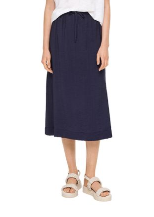 s.Oliver Midi-Rock aus Viskosemix mit Elastikbund