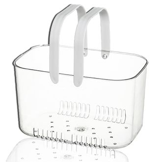 Generic Duschkorb, Durchsichtiger Handkorb, Tragbarer Kunststoff-PET-Korb mit Griff und Bel&uuml;ftungsl&ouml;chern tragbar Badezimmer, transparenter Handkorb, geeignet
