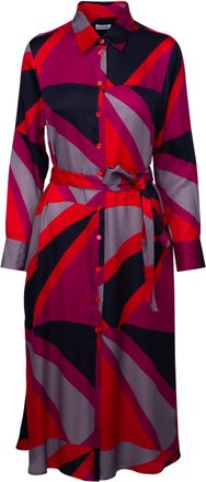 Seidensticker Damen Regular Fit Blusenkleid Langarm Kleid, Rot, 38 EU