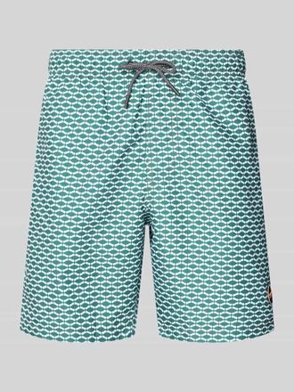 Shiwi Badehose im Allover-Look Modell Hammam Tile